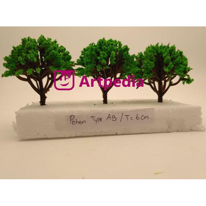 Jual MAKET Pohon / Diorama Pohon / Miniatur Pohon 6 cm / Tree Type AB ...