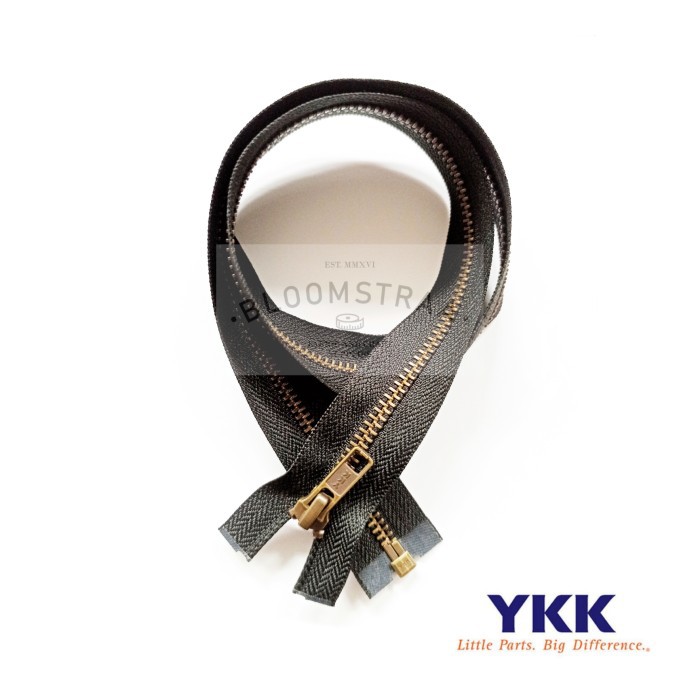 Jual Resleting YKK Gigi Besi ATG 60 cm YKK Metal Zipper 24in Open-End Jaket | Shopee Indonesia