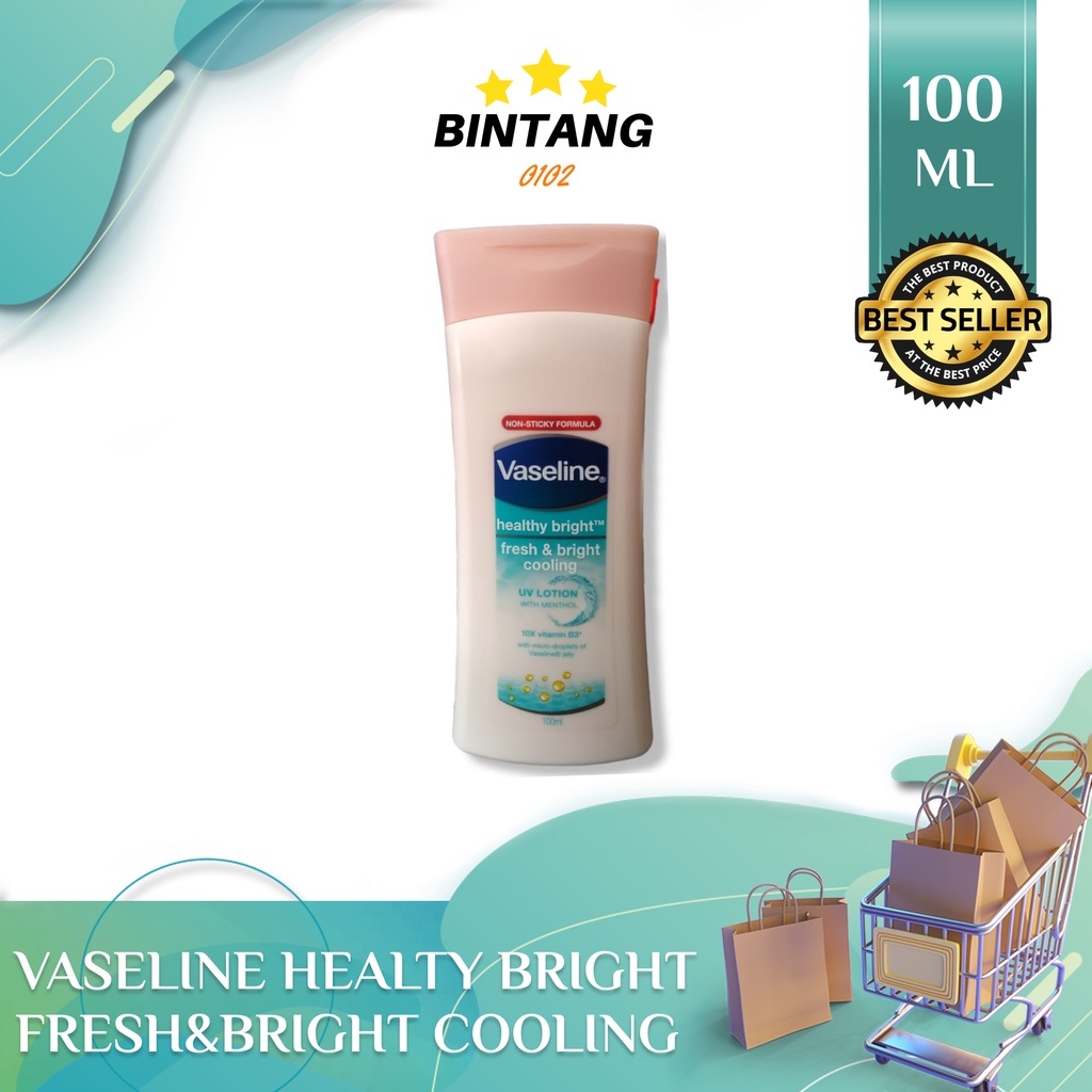 Jual COOLING Vaseline Healty Bright Fresh & Bright Cooling UV Lotion ...