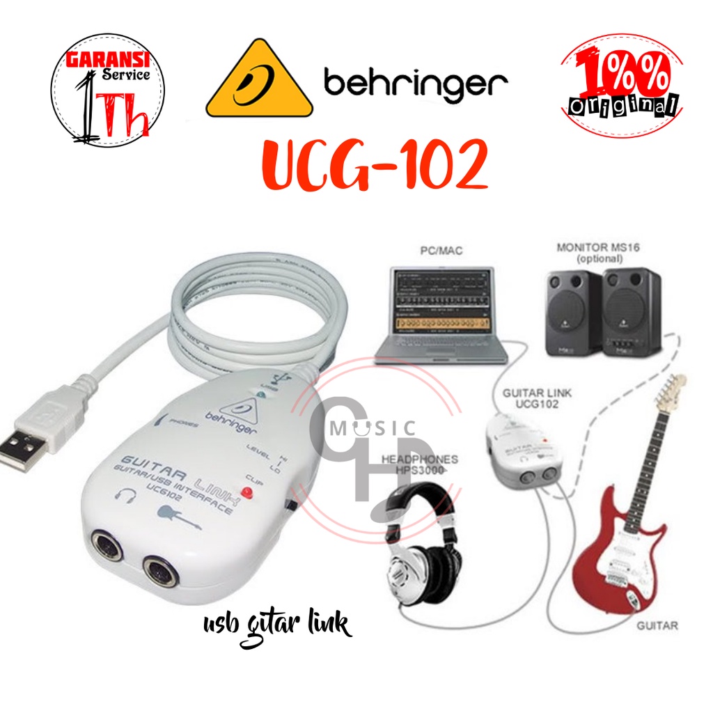Jual Behringer Guitar Link UCG102 USB Audio Interface | Shopee Indonesia