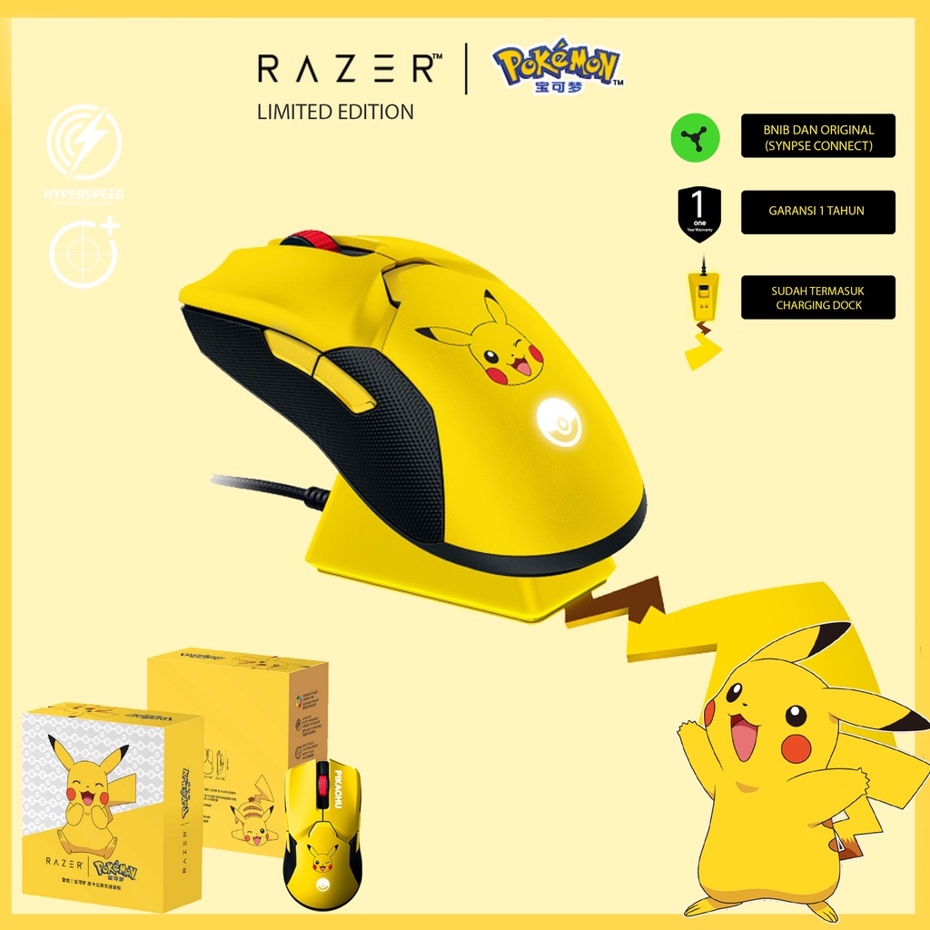 Jual Razer Viper Ultimate with Charging Dock - Pokemon Pikachu Edition ...