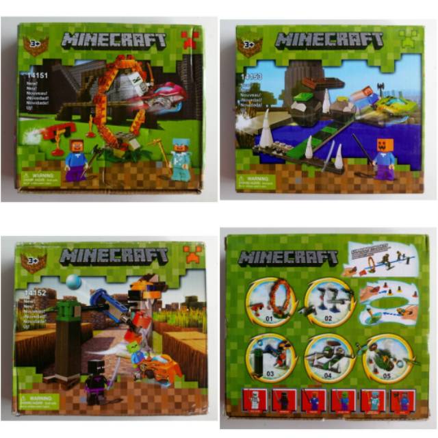 Jual Mainan Block Susun Minecraft Bricks | Shopee Indonesia