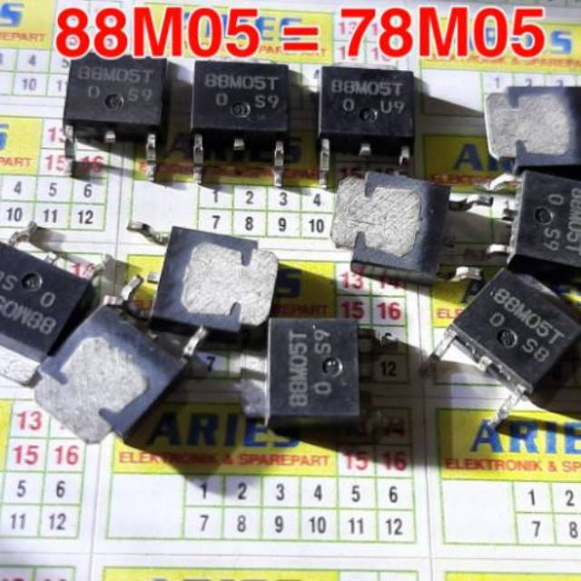 Jual IC 88m05 persamaan 78m05 7805 SMD | Shopee Indonesia