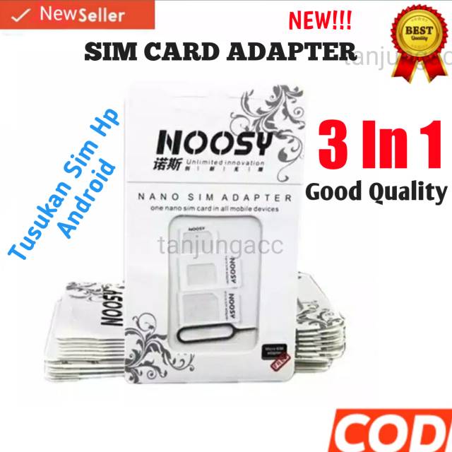 Jual NOOSY SIM INJECTOR TUSUK SIM CARD 3 IN 1 TUSUK KARTU MEMORI ...