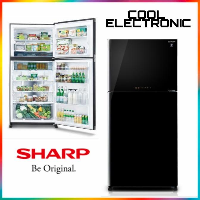 Jual SHARP SJ-IG763PG BK KULKAS 2 PINTU PLASMACLUSTER J-TECH INVERTER ...