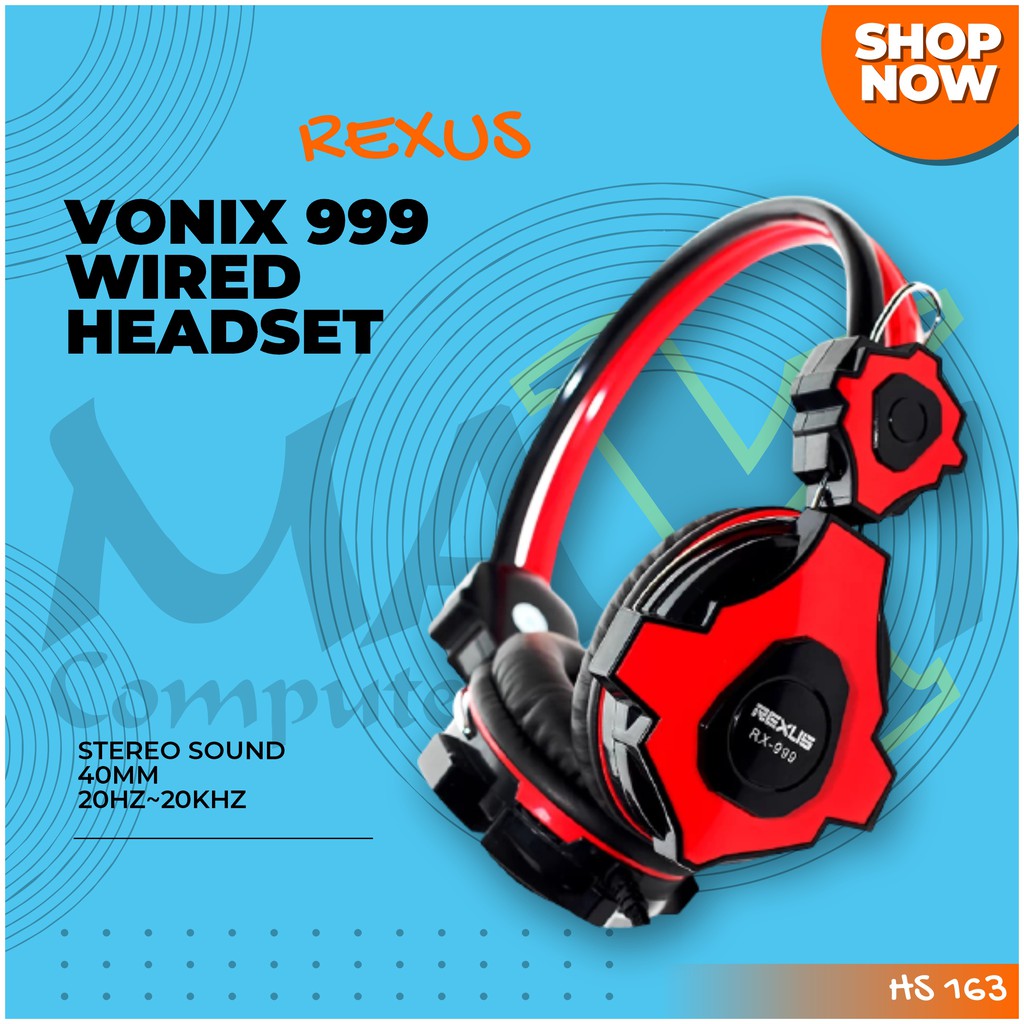 Jual Rexus Vonix 999 RX-999 Modern Design 40mm Stereo Professional ...
