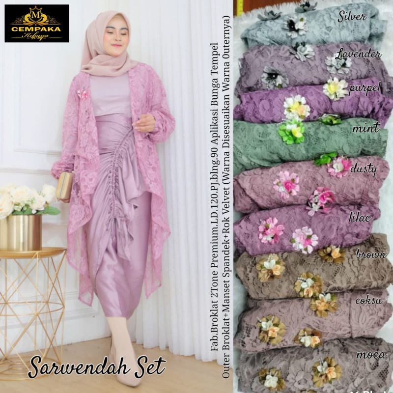 Jual RZ-NEW Setelan 3in1 Outer+Inner+Rok Lilit by Cempaka. Setelan ...