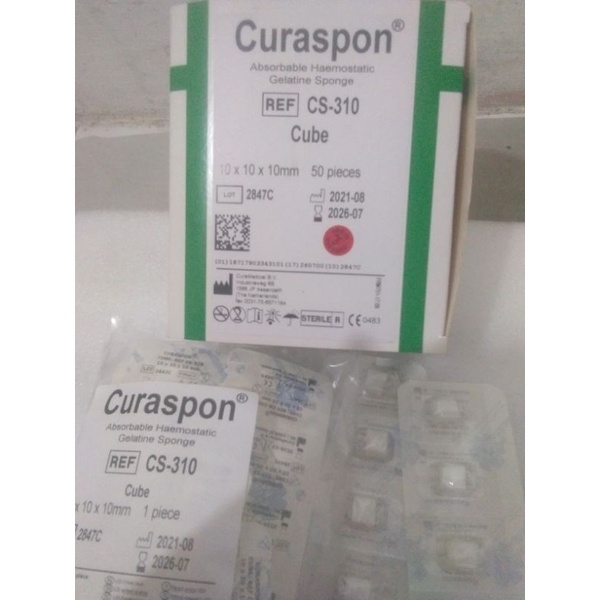 Jual curaspon surgispon dental steril ED 2026 (eceran 5pcs) | Shopee ...