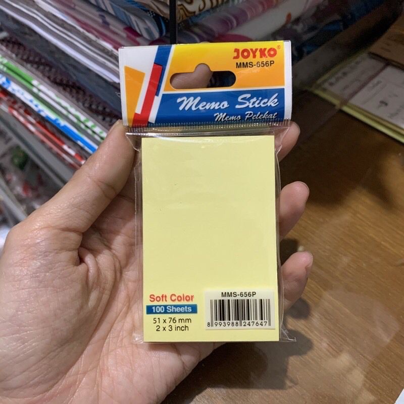Jual Memo Stick / Sticky Note / Kertas Memo Tempel Joyko MMS-656P ...