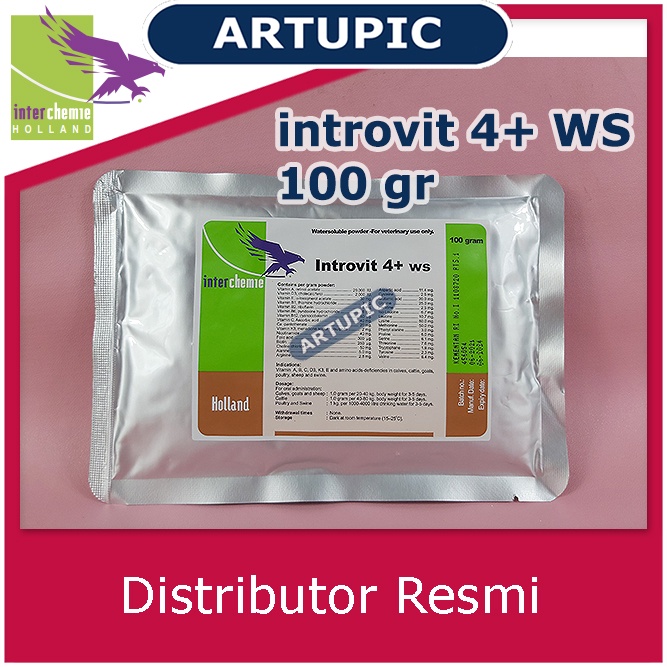 Jual introvit 4+ WS 100 gr mempercepat pertumbuhan penambah berat badan ...
