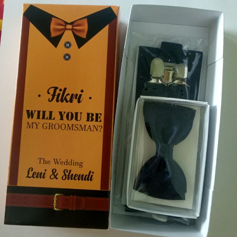 Jual Box Groomsman Paket (Mini Size) | Hampers Pendamping Pengantin ...