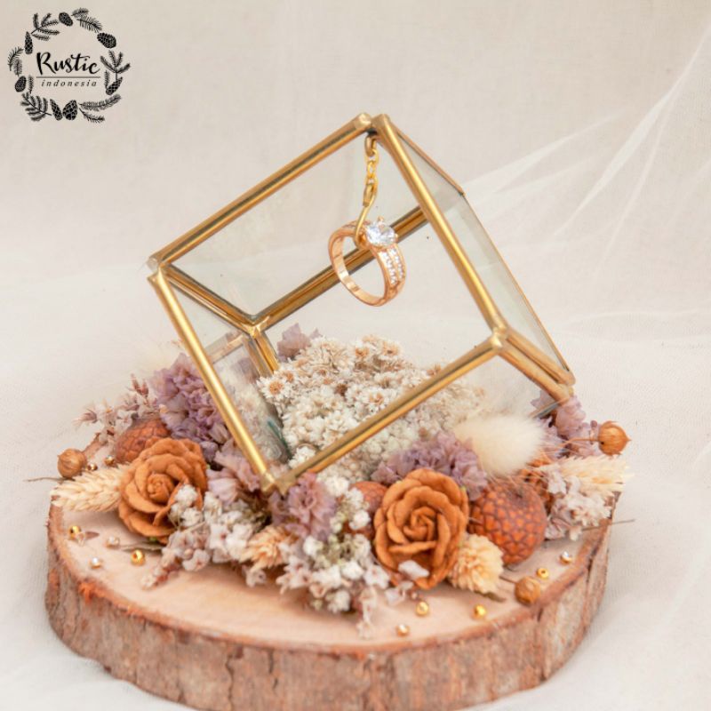 Jual READY STOCK Ring box rustic lamaran wedding tempat cincin mahar ...