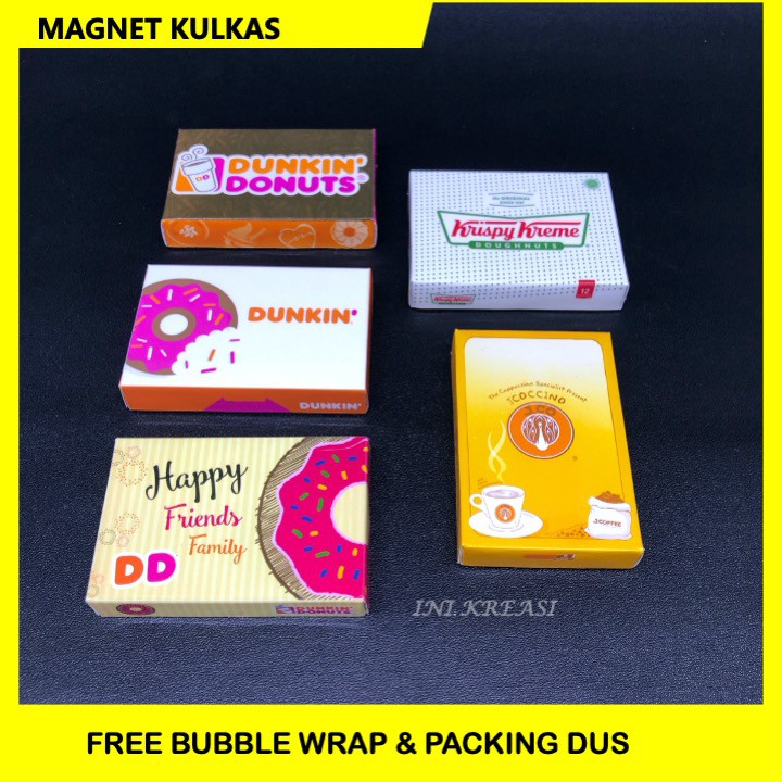 Jual MAGNET MINIATUR TEMPELAN KULKAS DUS JCO, DUNKIN, PHD & KRISPY ...