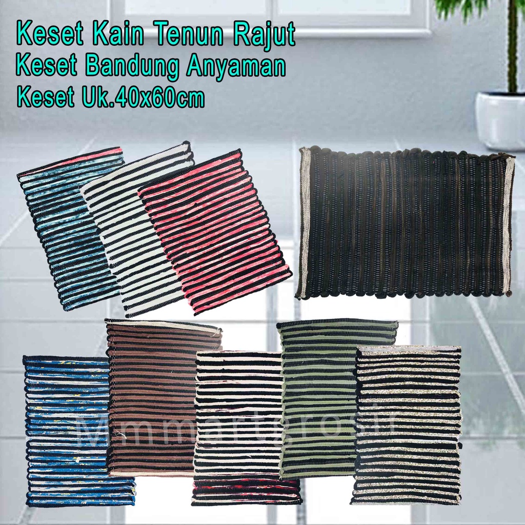 Jual Keset Kain Tenun Rajut / Keset Anyaman / Keset Bandung / Uk ...