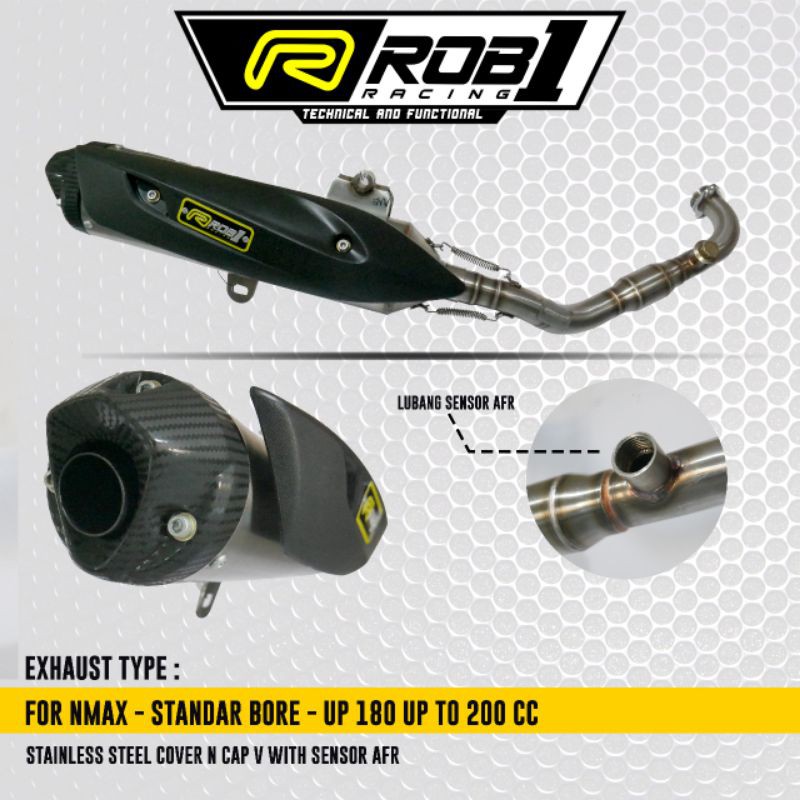 Jual knalpot nmax bore up 180-250 cc rob1 racing Cup V Original | rob1 ...
