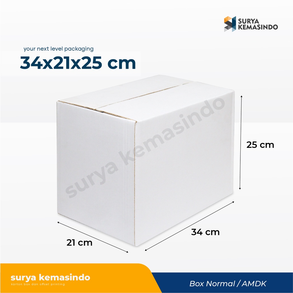 Jual Box 34x21x25 cm (KARIMA 2) Karton/kardus/paking/Kemasan/BoxNormal ...