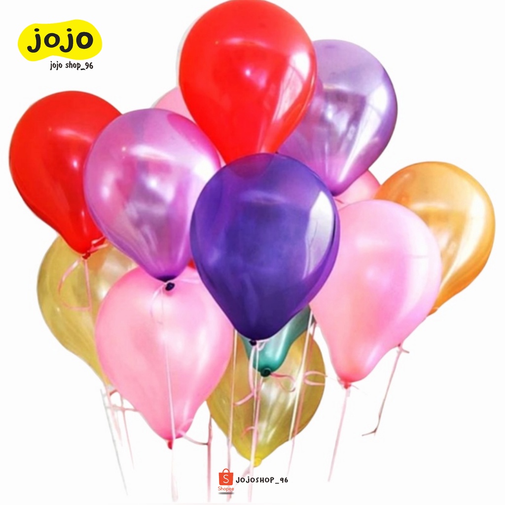 Jual Balon Ulang Tahun Balon Ultah Latex Tebal AMG BP-10 12" Dop Polos ...