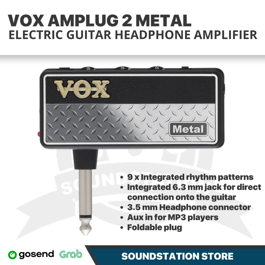 Jual VOX AMPLUG 2 METAL HEADPHONE GUITAR AMPLIFIER | Shopee Indonesia