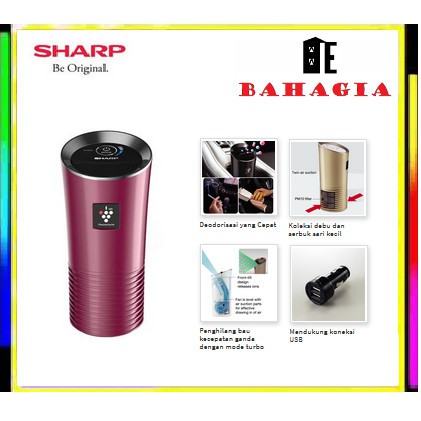 Jual SHARP AIR PURIFIER MOBIL IG-GC2Y-B/N - Merah | Shopee Indonesia