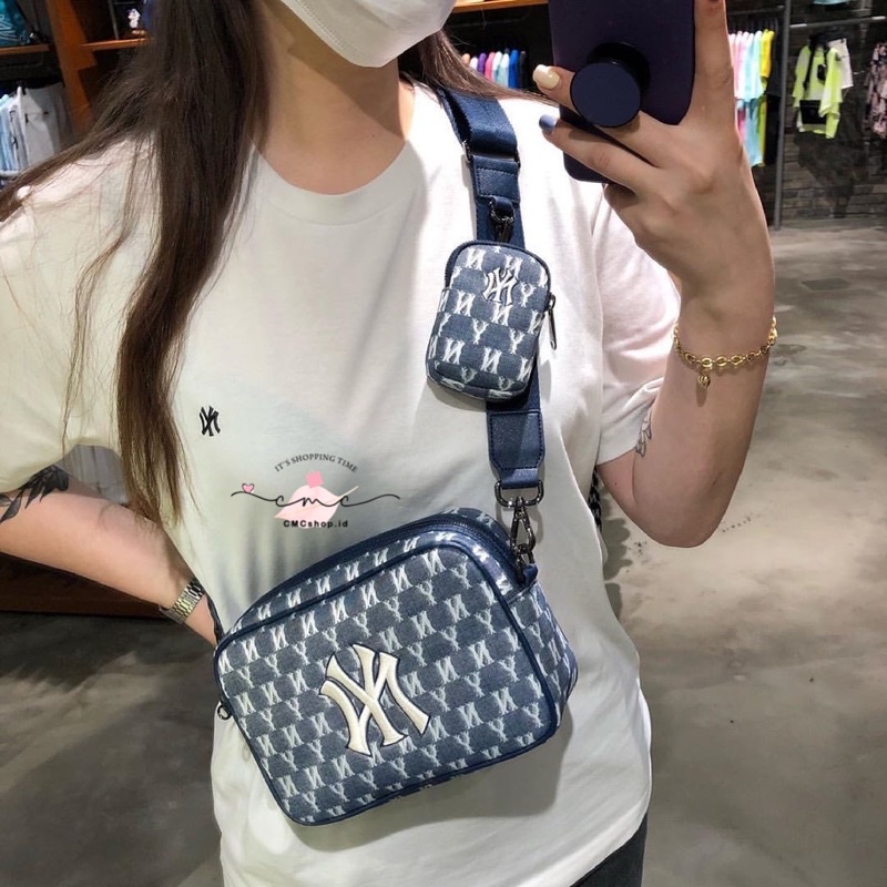 Jual TAS MLB Monogram Jacquard Crossbody 32BGDC111/MLB BAG | Shopee ...