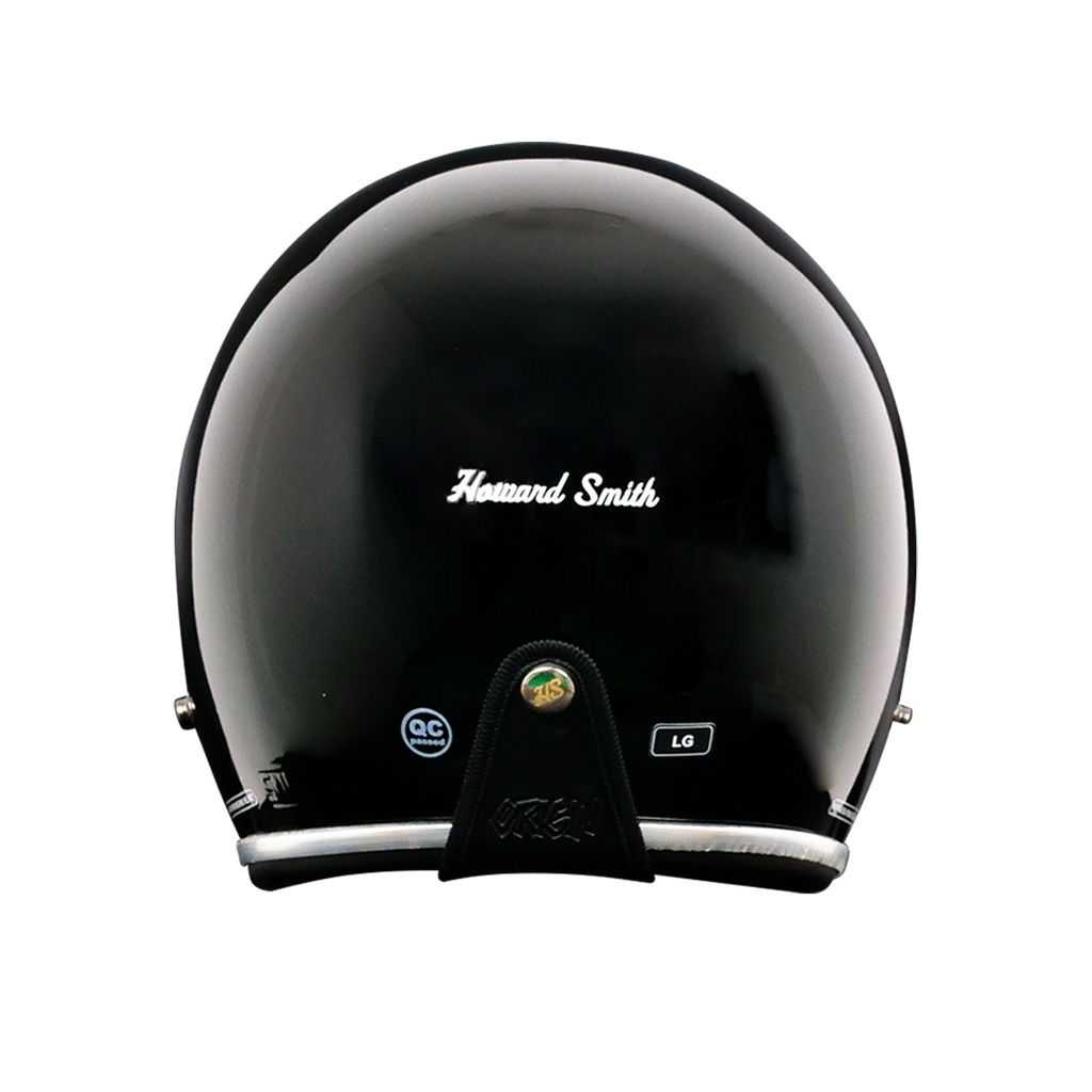 Jual Howard Smith Master Retro Helm Half Face - Deep Black | Shopee ...