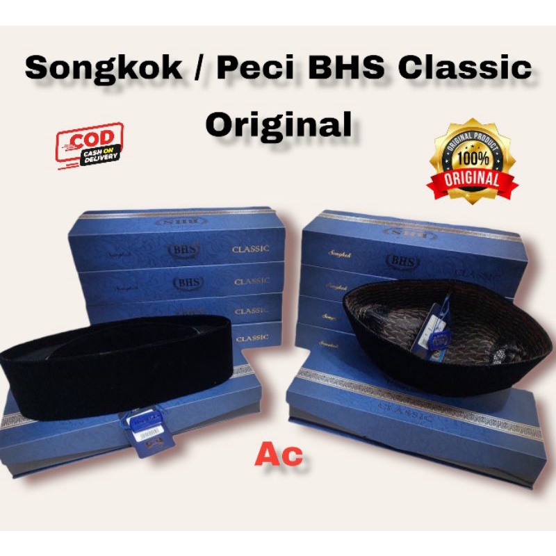 Jual Peci BHS classic Songkok Hitam original tinggi 9 | Shopee Indonesia