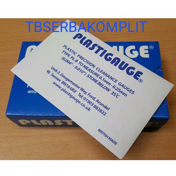 Jual Plastigauge Biru 0.01mm - 0.25mm Plastic Precision Clearance ...