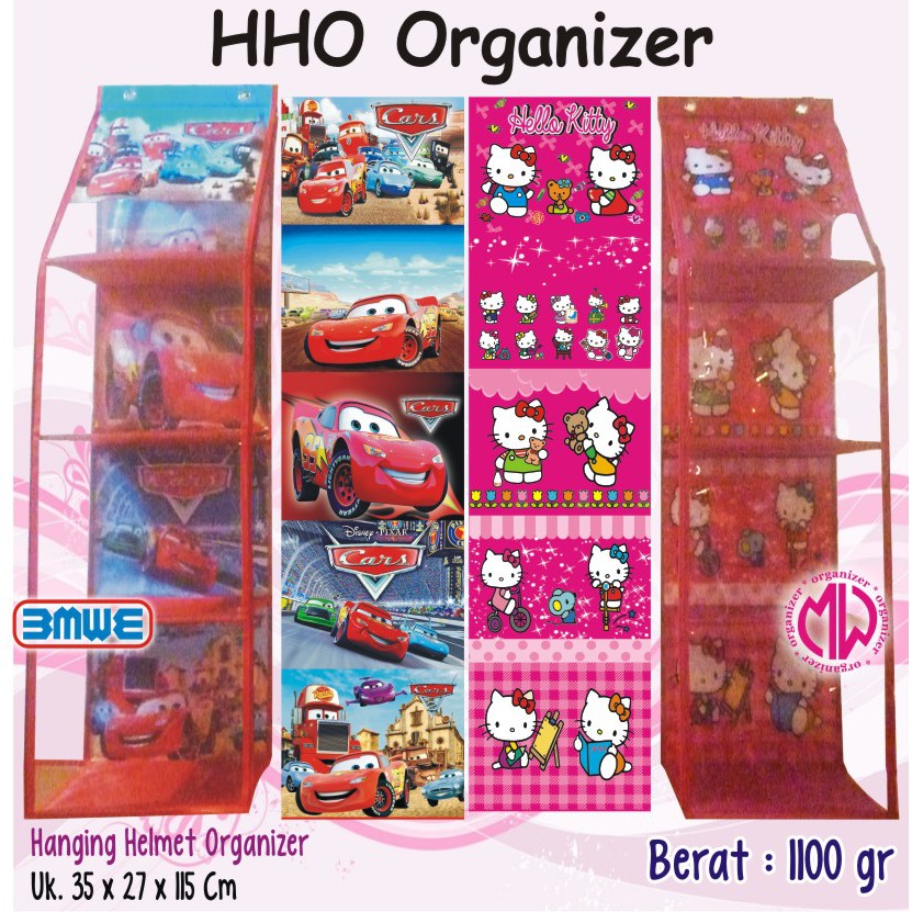 Jual HHO Hanging Helmet Organizer Rak helm gantung Karakter Kartun NO ...