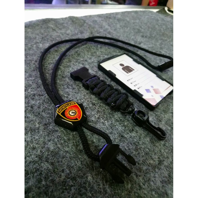 Jual lanyard case id logo intel satintelkam | Shopee Indonesia