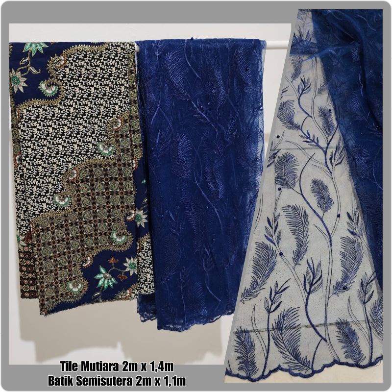 Jual Set Tile Mutiara dan batik halus semisutera | Shopee Indonesia