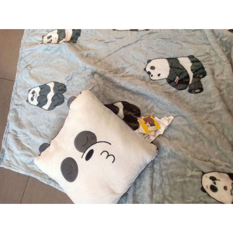Jual Miniso Balmut bantal selimut we bare bears selimut we bare bears ...