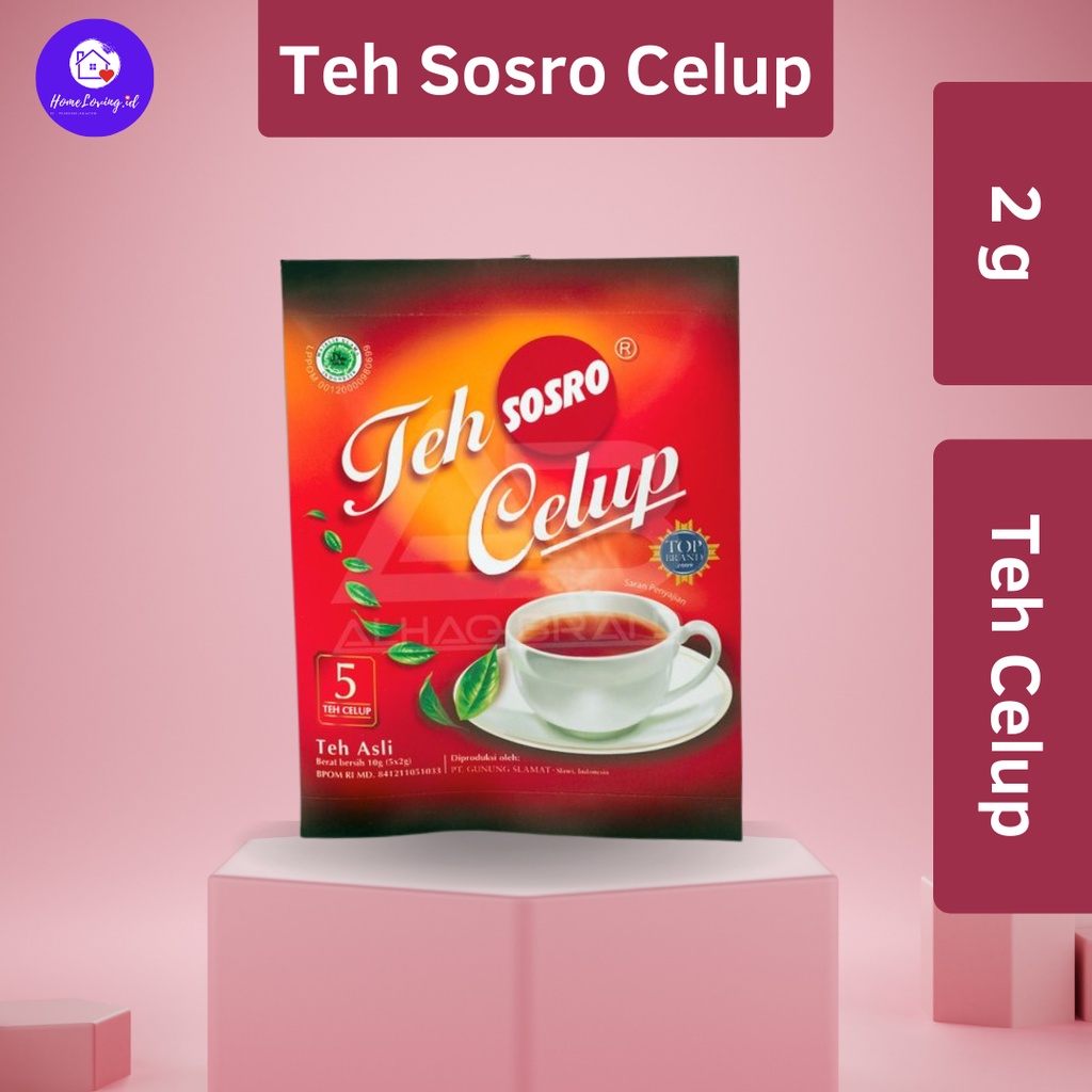 Jual TEH CELUP SOSRO KEMASAN SACHET ISI 5 PCS | Shopee Indonesia