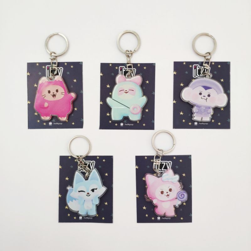Jual [READY] ITZY Line Friends Acrylic Keyring Keychain WDZY Yeji Lia ...