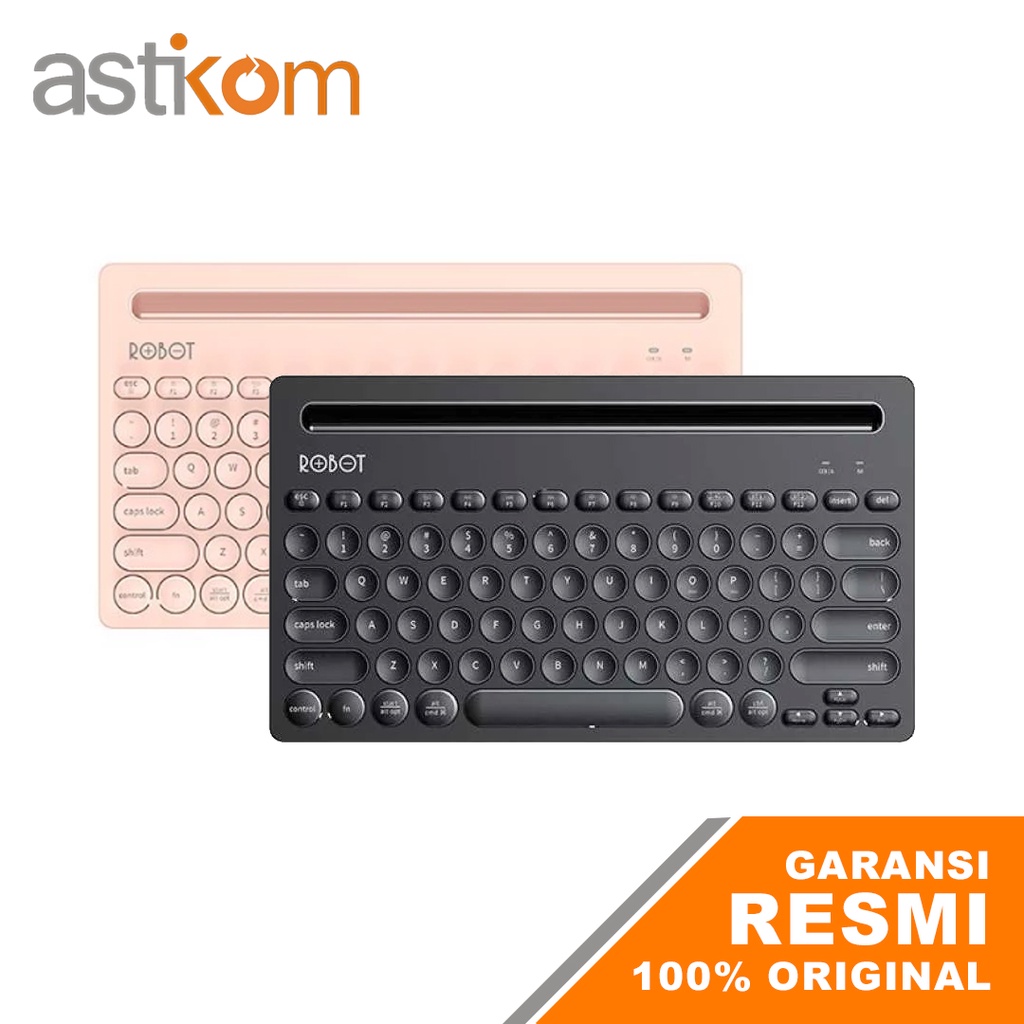 Jual Keyboard Wireless Bluetooth Robot KB10 Multi Device Bluetooth ...