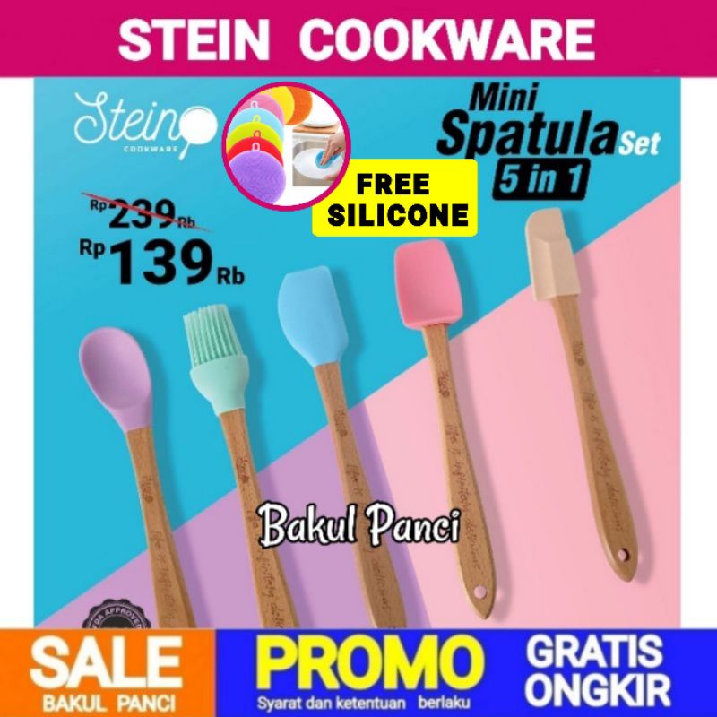 Jual STEIN MINI SPATULA 5 IN 1 SILICONE - STEINCOOKWARE TURNER SUTIL ...