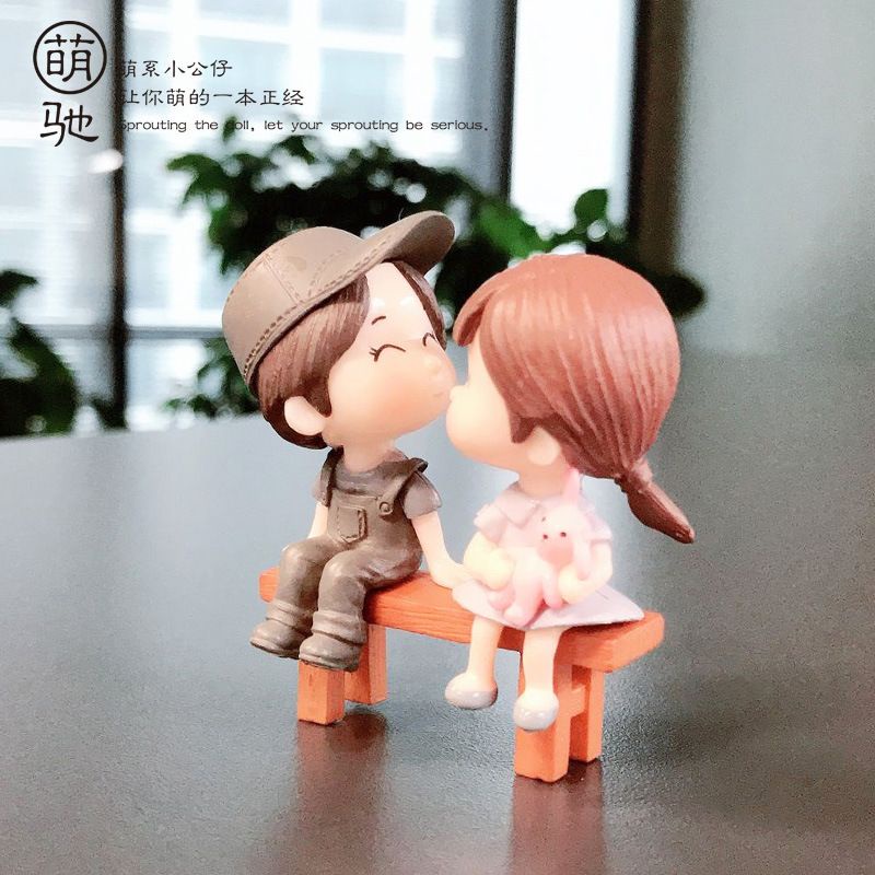 Jual Mini Figure Boneka Couple Cowok Cewek Lucu- Koleksi Mainan Boneka ...