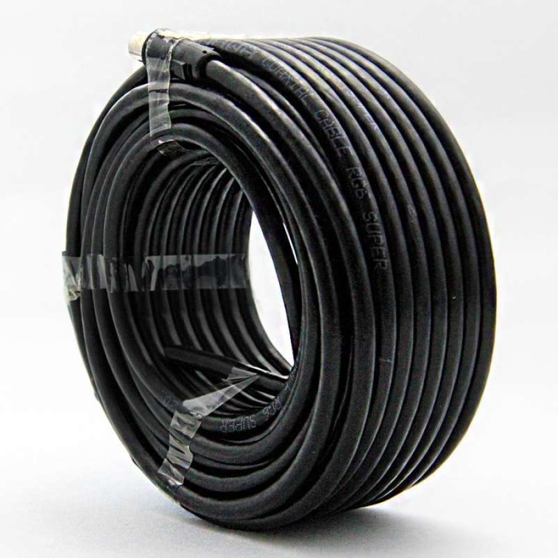 Jual KABEL ANTENA ROL 20M FULL + JACK ANTEN Kabel Antena TV 20 M ...
