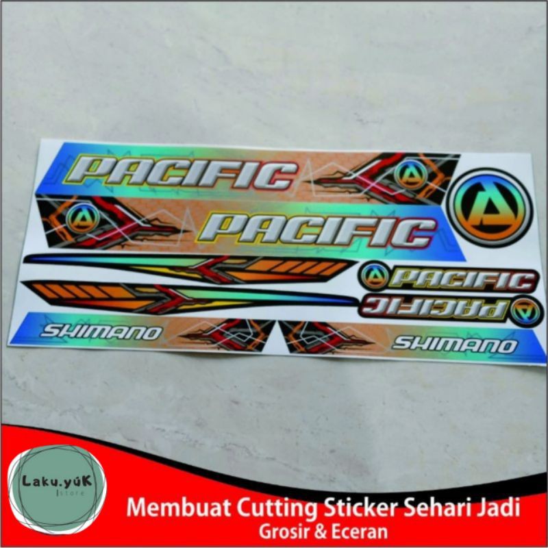 Jual Frame Sticker Decal Sepeda Pacific Fullset | Shopee Indonesia