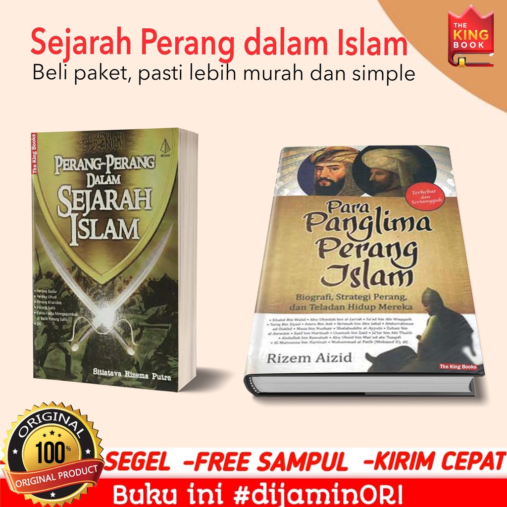 Jual Paket 2 buku perang perang dalam islam & para panglima perang ...