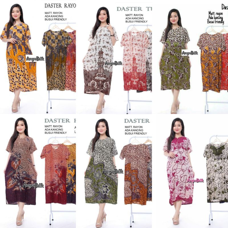 Jual DASTER VIRAL, Baju Tidur Termurah, kancing busui bumil, adem ...