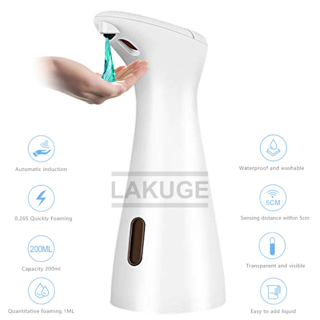 Jual Dispenser Sabun Otomatis Automatic Foam Handwash Soap 200ML ...