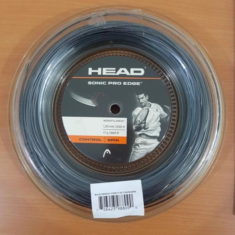 Jual Senar Raket Tenis HEAD SONIC PRO EDGE 17 ROLL ORIGINAL | Shopee ...