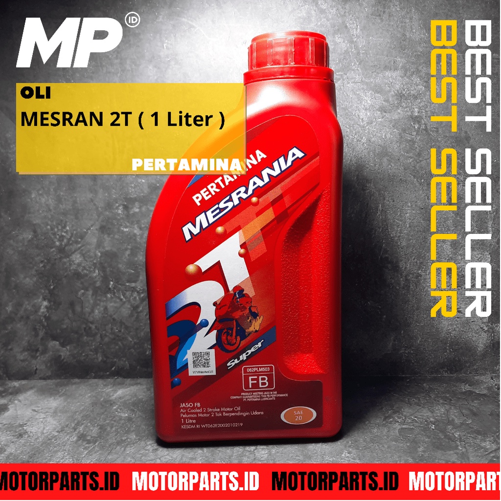 Jual Oli Mesin Motor Mesran 2T 1 Liter Original | Oli Pertamina 1l ...