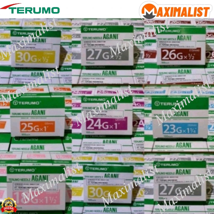 Jual Agani Terumo - NEEDLE TERUMO AGANI 18G / 20G / 23G / 24G / 25G ...