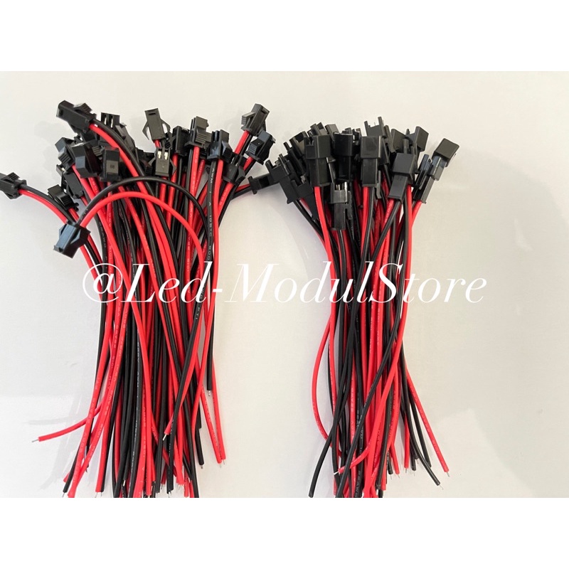 Jual Kabel Connector 2 Pin SM Male Female pair (1 set) (10pcs) | Shopee ...