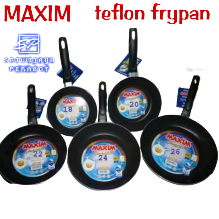 Jual TEFLON MAXIM | VALENTINO FRYPAN 18-20-22-24-26 CM | Shopee Indonesia