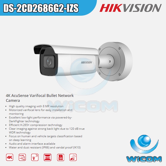 Jual Hikvision IP CAMERA 4K 8MP DS-2CD2686G2-IZS CCTV | Shopee Indonesia