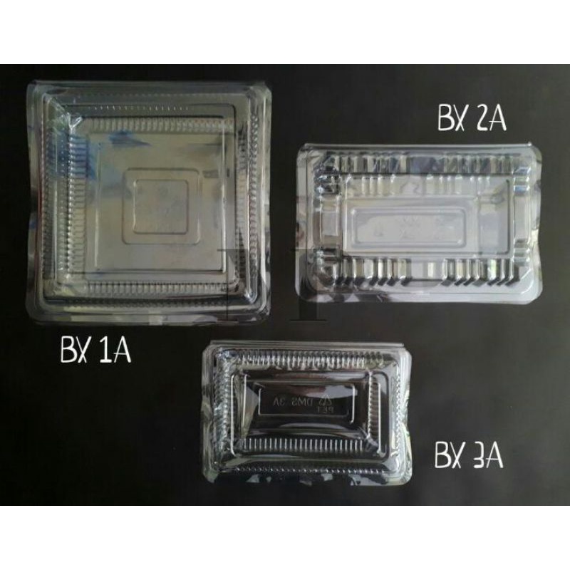 Jual Plastik mika kue ukuran 3x, 4x, 5x, 6x, 7x isi 100pcs / mika kotak ...