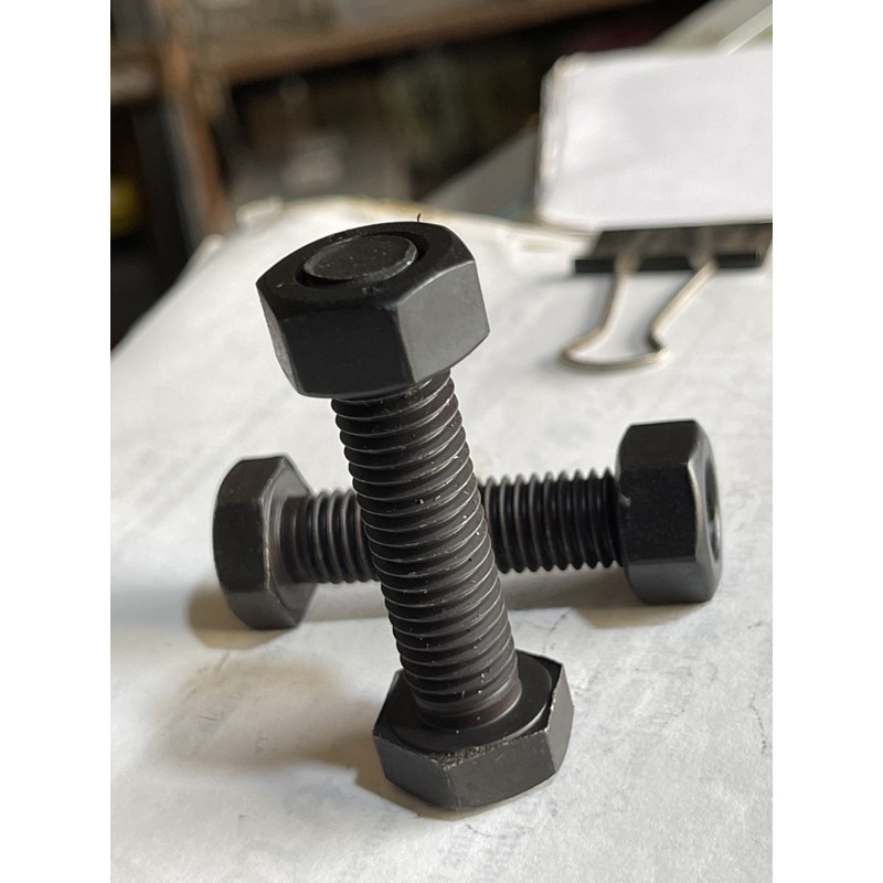 Jual BAUT MUR BAJA M12 x 50 x 1.75 - BAUT MUR BAJA KUNCI 19 PANJANG 5 CM GRADE 8.8 DRAT KASAR ...