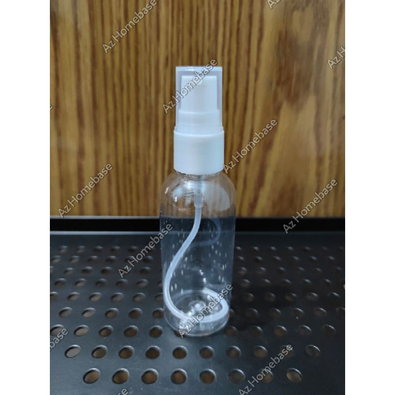 Jual Botol Spray Pump 60ml Natural - Botol Round 60ml Spray Pump ...
